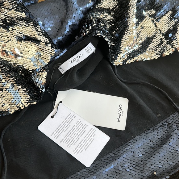 Mango | Tops | Elegant Indigo Top | Poshmark